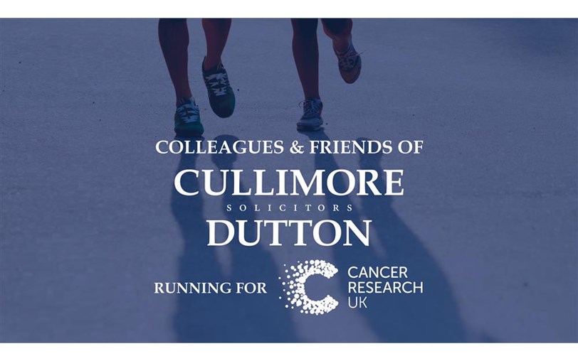 Cullimore Dutton Solicitors is fundraising for Cancer Research UK