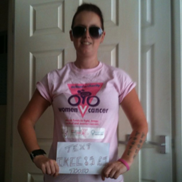 Carly Carter is fundraising for Women V Cancer Open Challenges