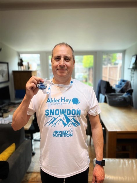 steve aparicio is fundraising for Alder Hey Children's Charity