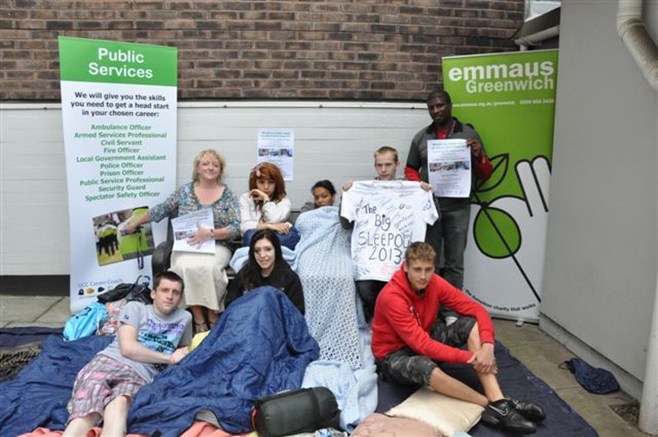 Greenwich Community College Big Sponsored College Sleepout For Emmaus ...