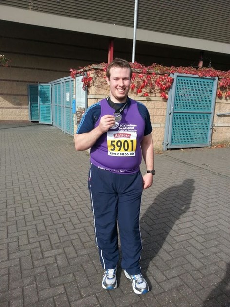 Andrew Carmichael is fundraising for Alzheimer Scotland