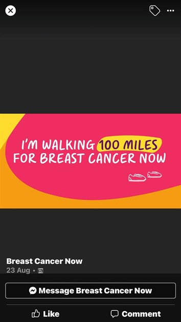 Tracey Rodgers is fundraising for Breast Cancer Now