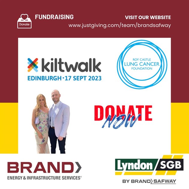 Kieran Campbell is fundraising for Roy Castle Lung Cancer Foundation