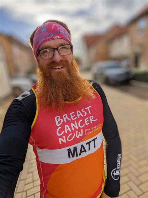 Matthew Briscoe is fundraising for Breast Cancer Now