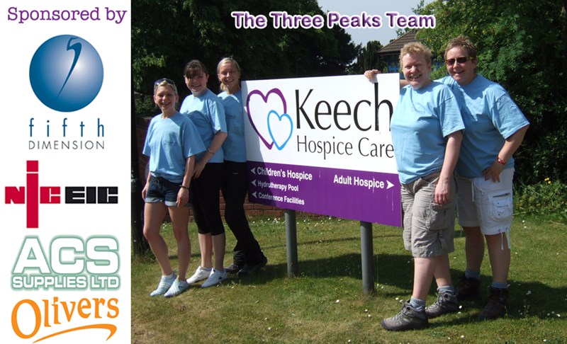 Keech Three Peaks Challenge is fundraising for Keech Hospice Care