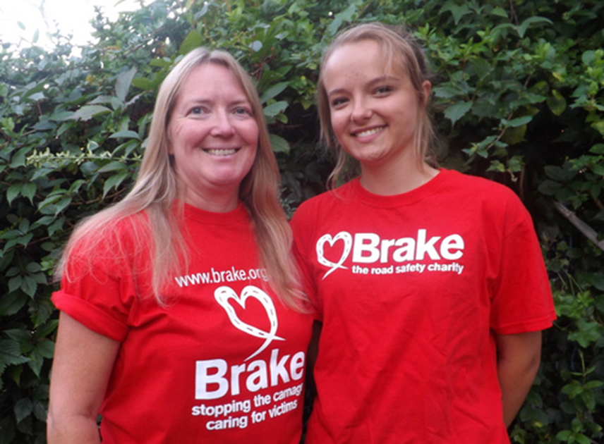 Sarah Perryman is fundraising for Brake, the road safety charity