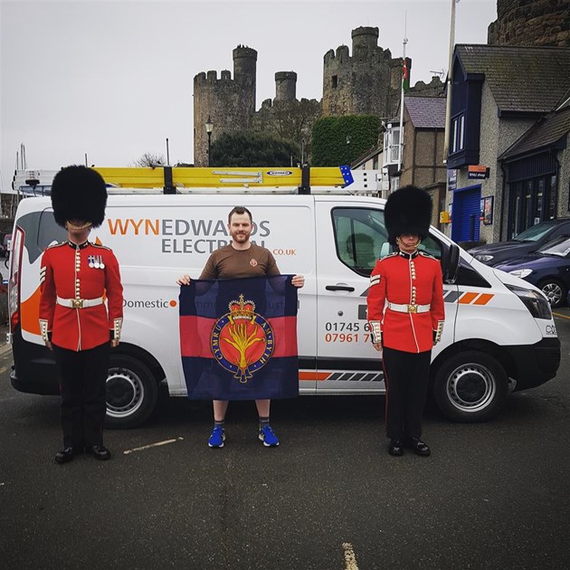 Wyn Edwards is fundraising for Welsh Guards Charity