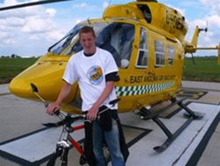 Chris Maddison is fundraising for East Anglian Air Ambulance