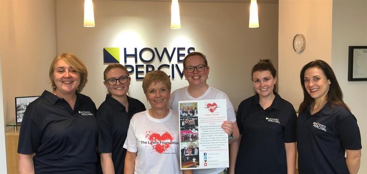 Howes Percival is fundraising for The Lewis Foundation