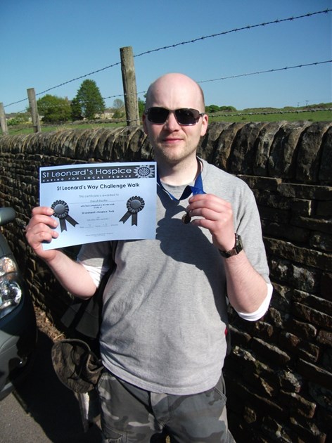 David Buckle is fundraising for St Leonard's Hospice, York