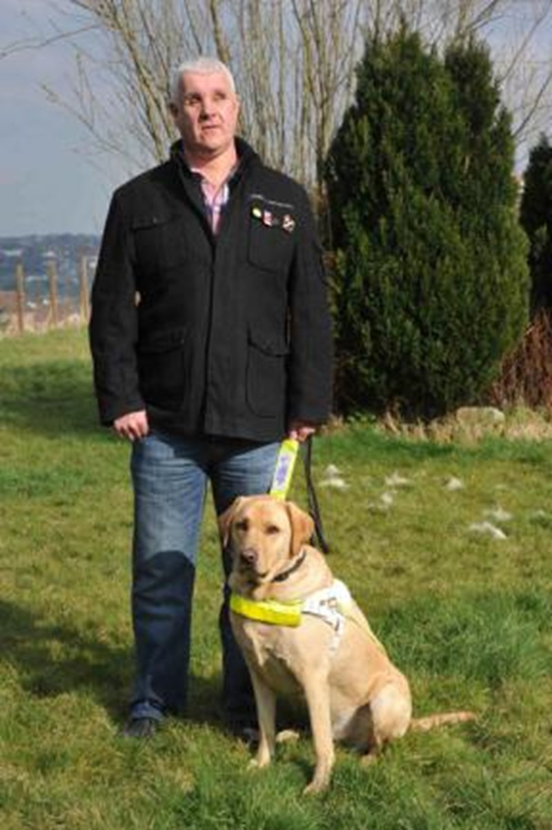 Charlie Bull is fundraising for Blind Veterans UK