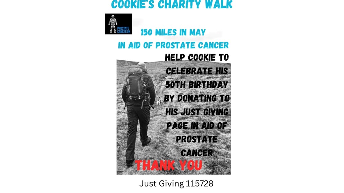Andrew Cookson is fundraising for PROSTATE CANCER UK