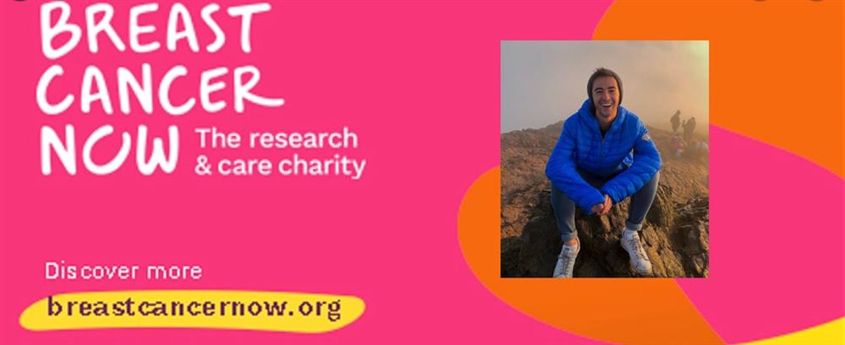 Liam Carty-Howe is fundraising for Breast Cancer Now