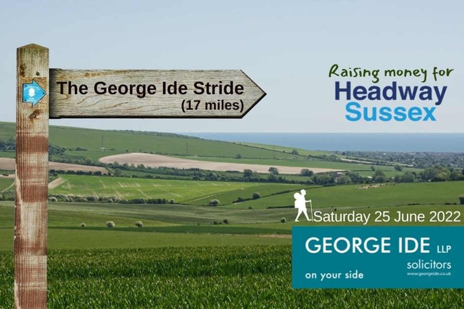George Ide LLP is fundraising for Headway Sussex