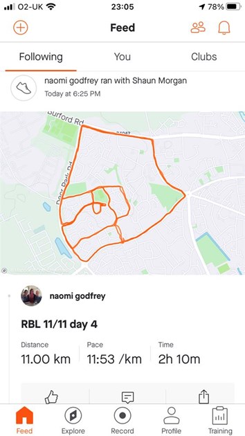 Naomi Godfrey is fundraising for The Royal British Legion