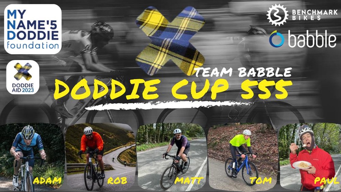 Team Tom Leefe is fundraising for My Name'5 Doddie Foundation