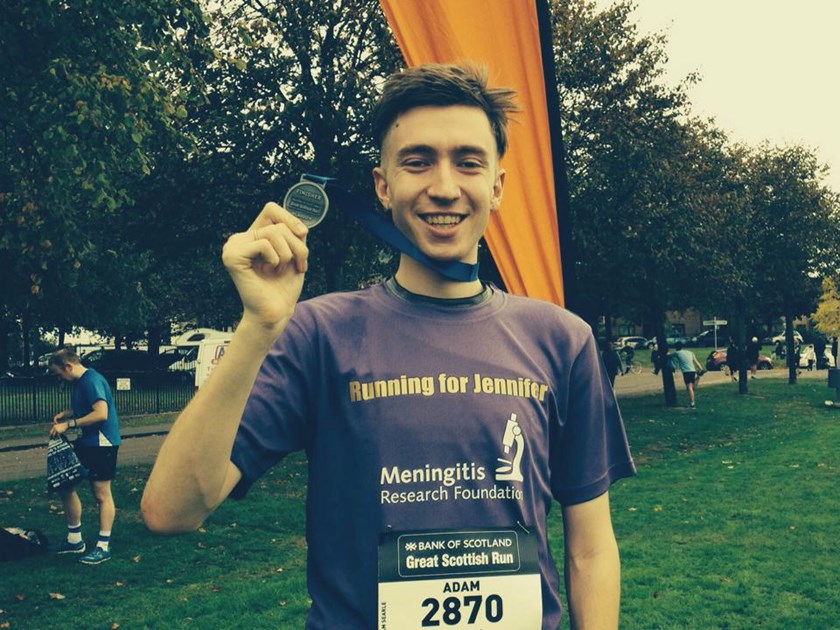 Adam Searle is fundraising for Meningitis Research Foundation