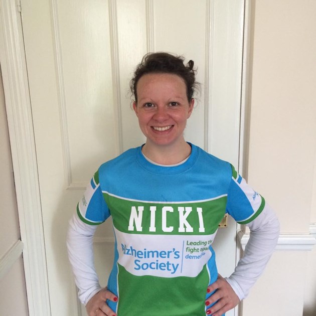 Nicki Marsh is fundraising for Alzheimer's Society