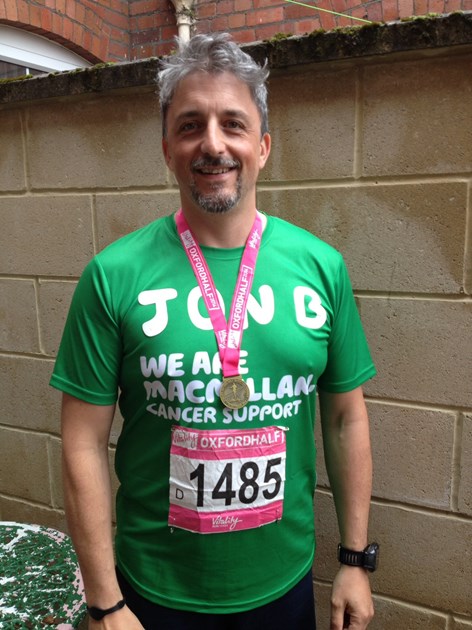 Jonathan Bayliss is fundraising for Macmillan Cancer Support