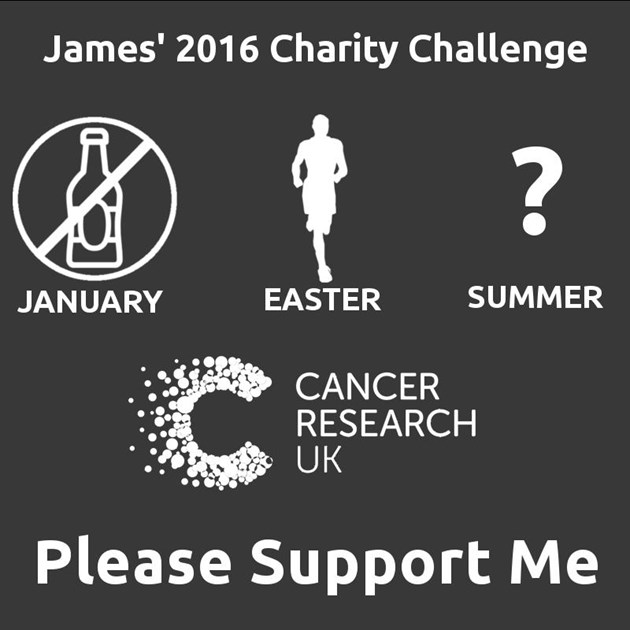 James Steer is fundraising for Cancer Research UK