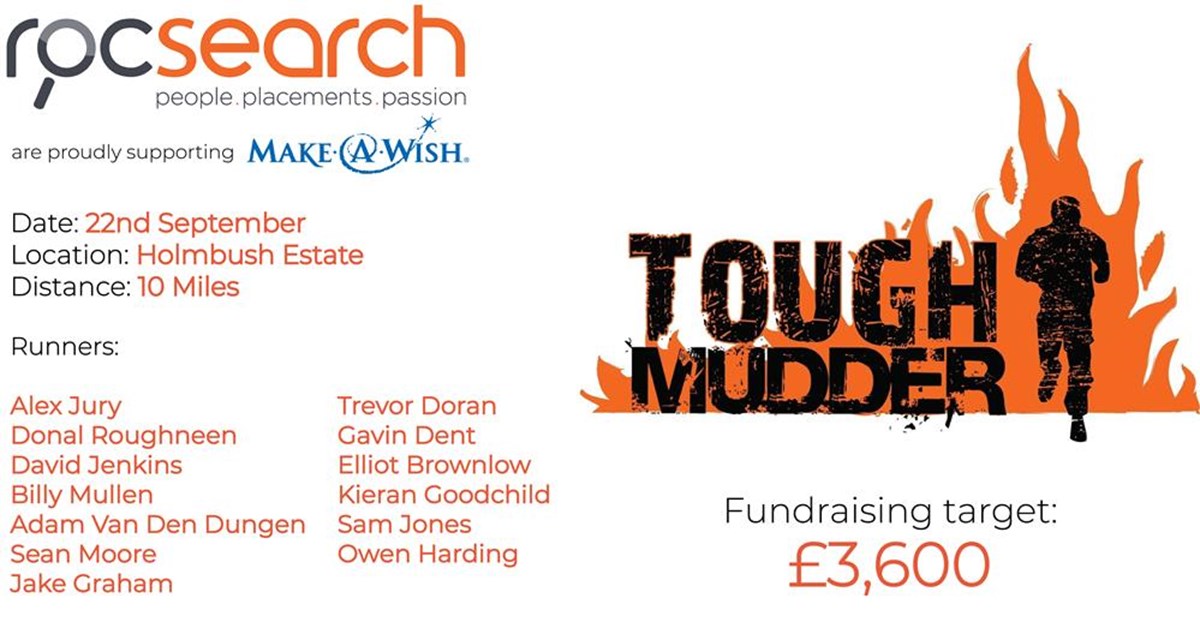 Roc Search is fundraising for Make-A-Wish Foundation UK