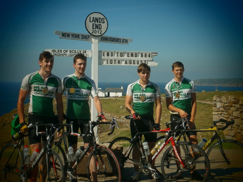 Jason, Patrick, Josh and Tom. John o'groats to Lands end. is ...