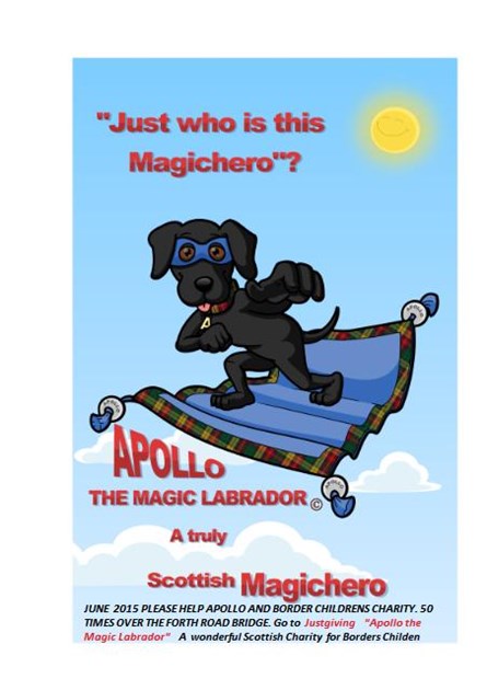 Apollo Magic Labrador is fundraising for Borders Children's Charity