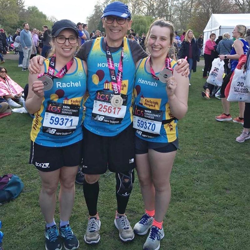 Howard, Rachel and Hannah Plush is fundraising for Farleigh Hospice