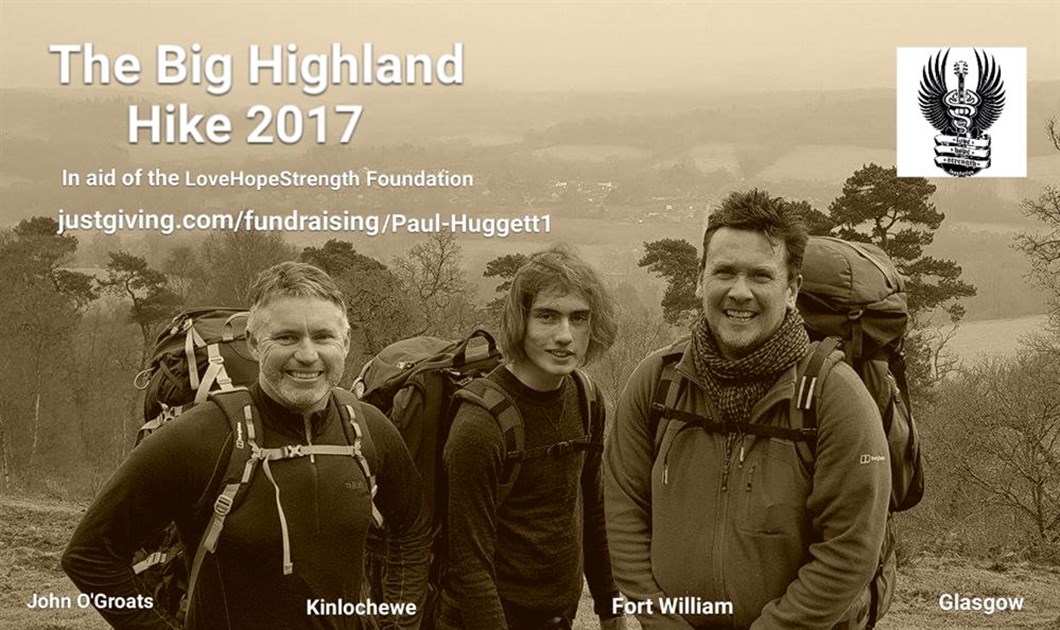 Paul Huggett is fundraising for Love Hope Strength Foundation
