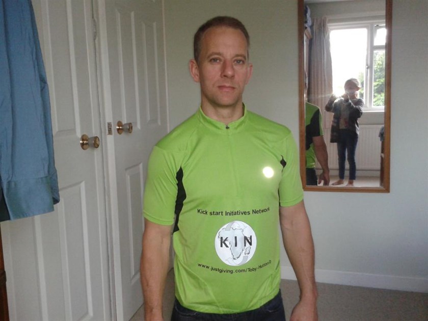 Toby Hutton is fundraising for KIN
