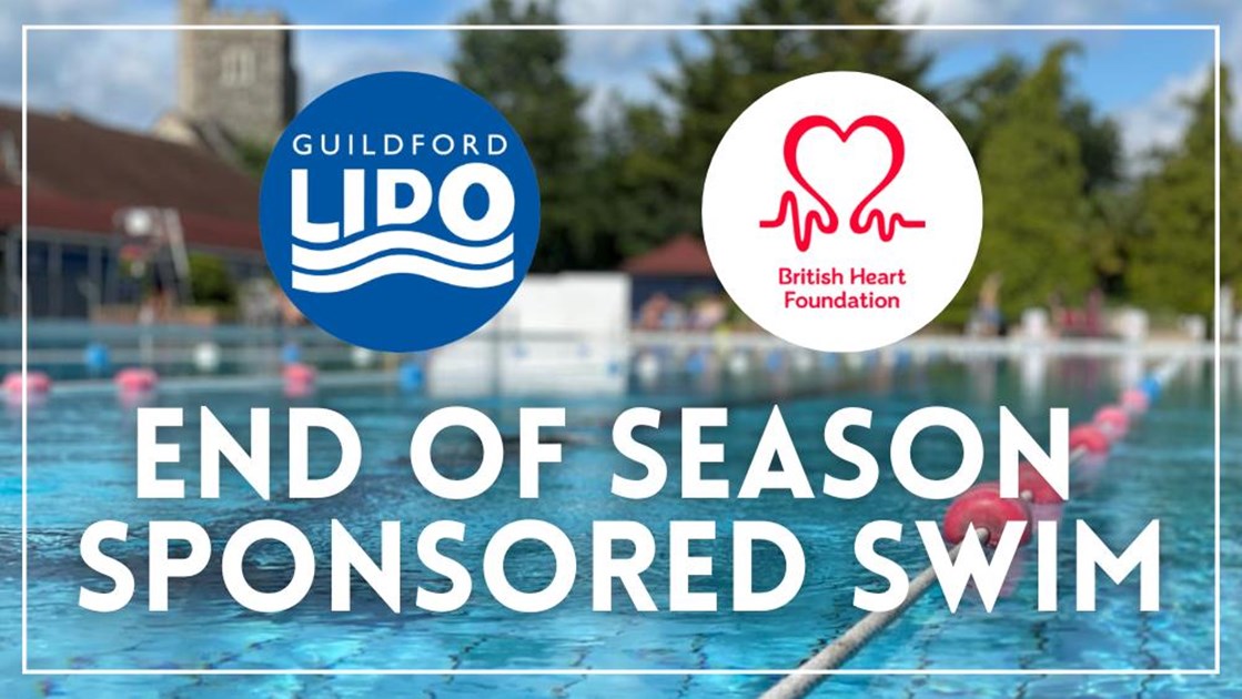 Guildford Lido is fundraising for British Heart Foundation