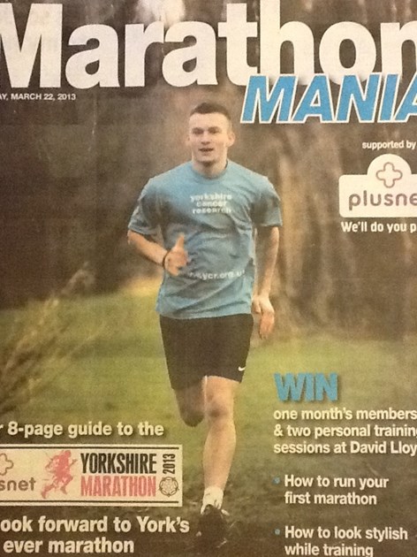 Joshua Aitken is fundraising for Yorkshire Cancer Research