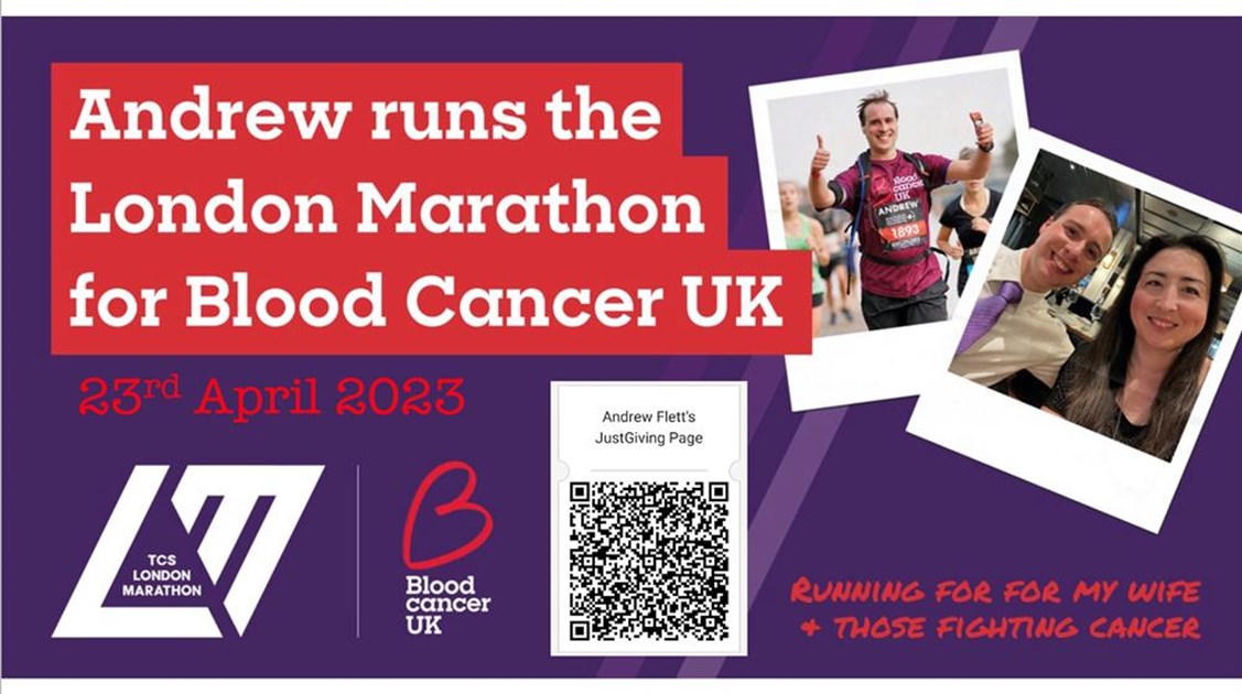 Andrew Flett is fundraising for Blood Cancer UK