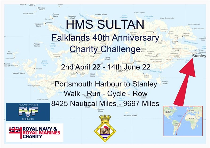 HMS Sultan is fundraising for Royal Navy and Royal Marines Charity