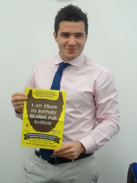 Fergus Donaldson is fundraising for The Archie Foundation