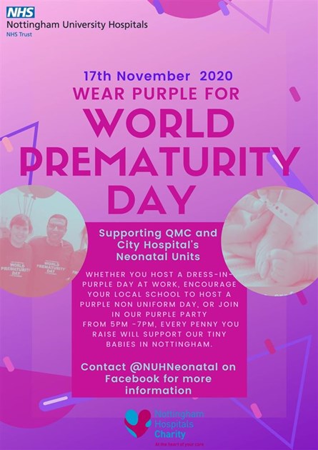 NUH Neonatal is fundraising for Nottingham University Hospitals Charity