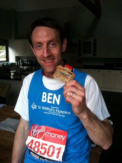 Ben Barnes is fundraising for St. Wilfrid’s Hospice (Chichester)