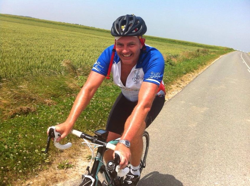 Adrian Grimbley is fundraising for The Prince of Wales Hospice, Pontefract