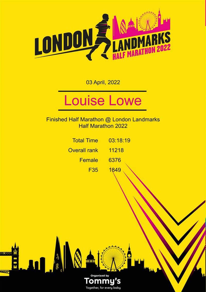 Louise Lowe is fundraising for Tommy’s, the pregnancy and baby charity