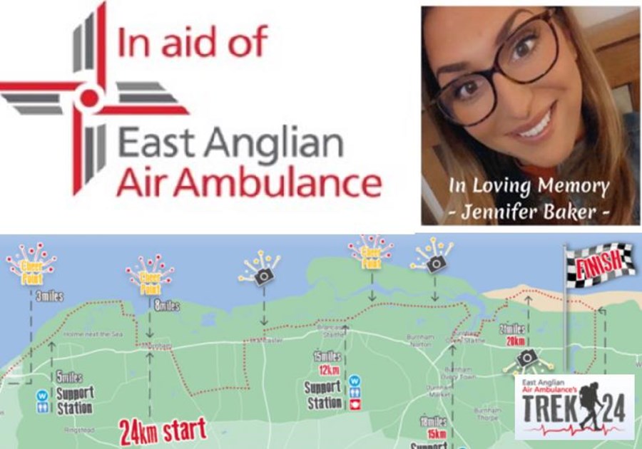 Toni Vincent-Panich is fundraising for East Anglian Air Ambulance