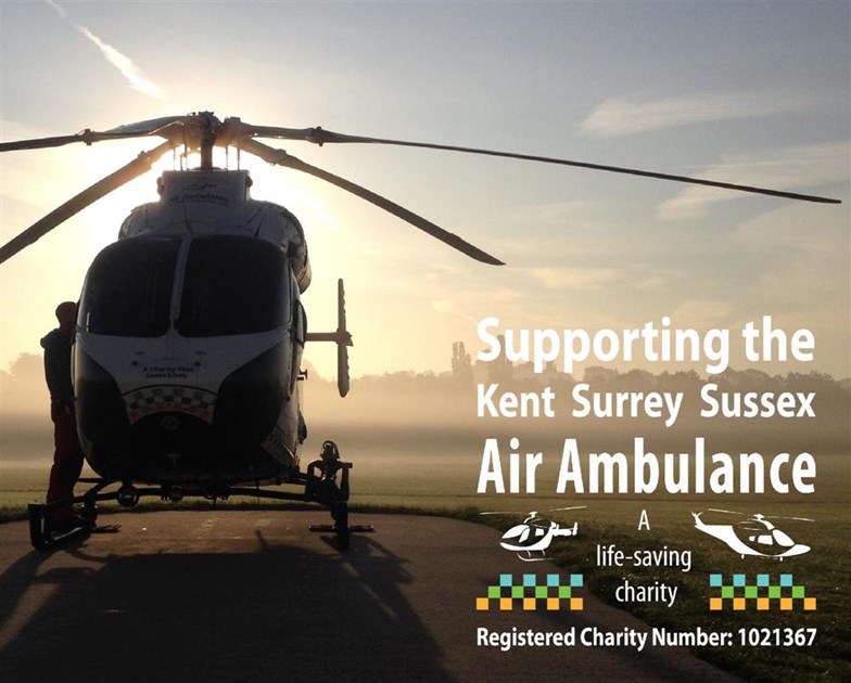 Russell Cook is fundraising for Air Ambulance Charity Kent Surrey Sussex