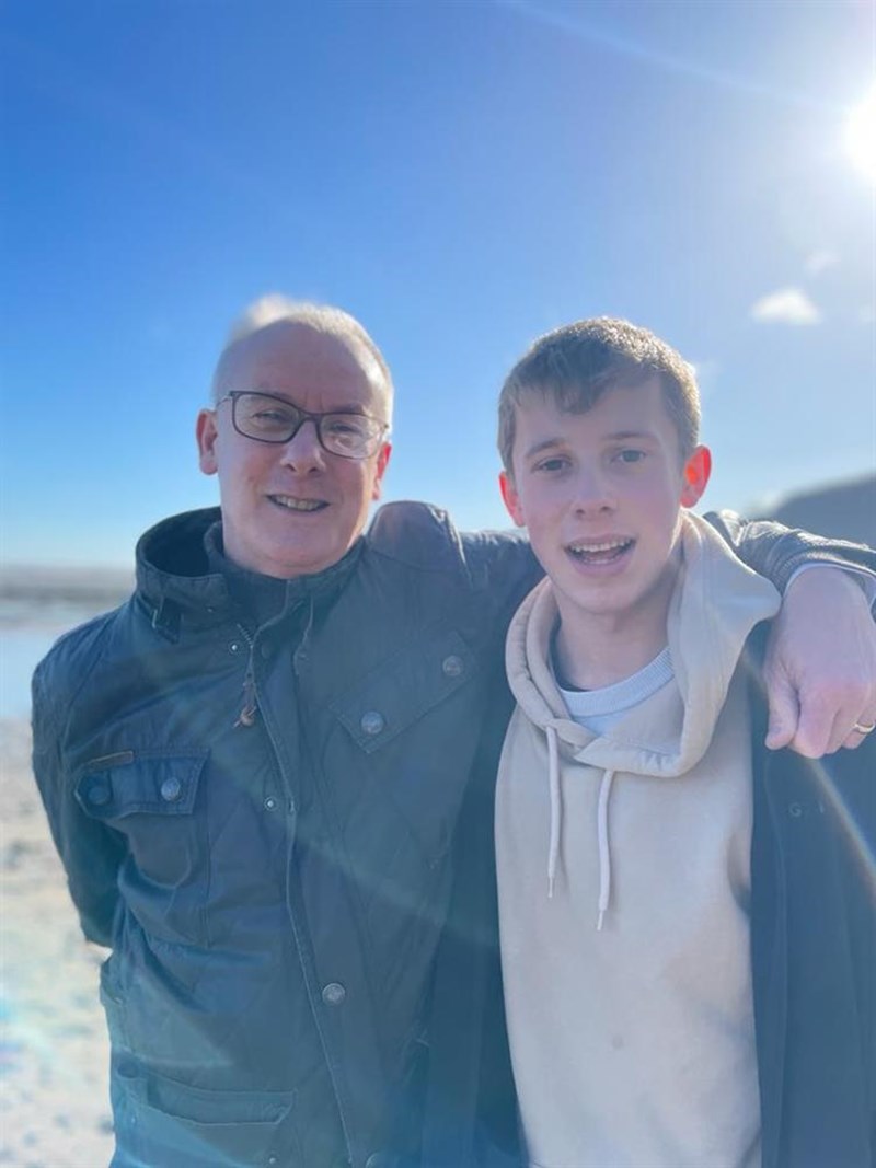Gary and Max Kinzett is fundraising for Bowel Cancer UK