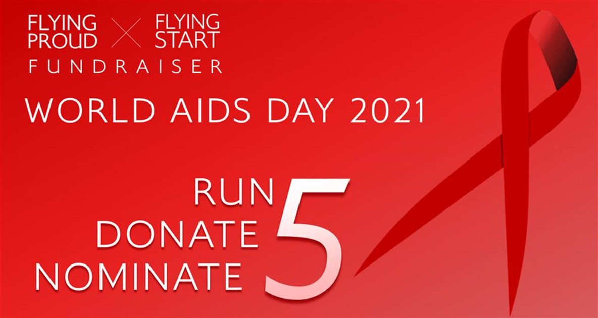 Flying Proud is fundraising for Comic Relief