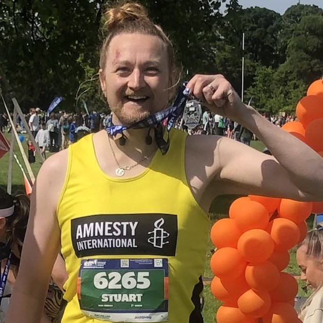 Stuart Charlesworth is fundraising for Amnesty International UK