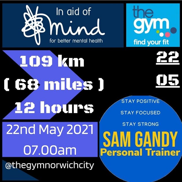 Sam Gandy is fundraising for Mind