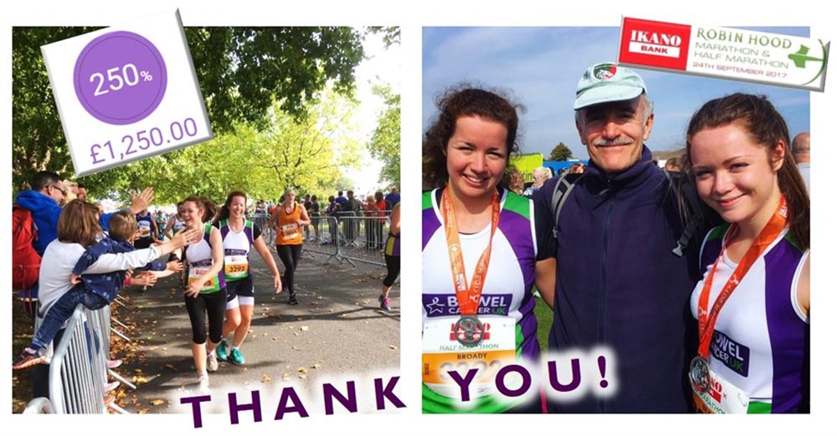 Rebecca Broad is fundraising for Bowel Cancer UK