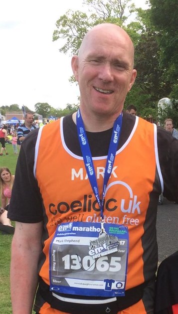 Mark Shepherd is fundraising for Coeliac UK