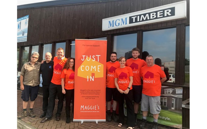 MGM Timber Grangemouth is fundraising for Maggie's Centres