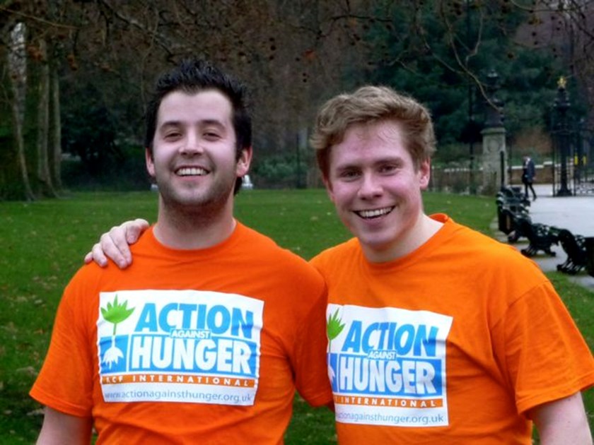 p q is fundraising for Action Against Hunger UK