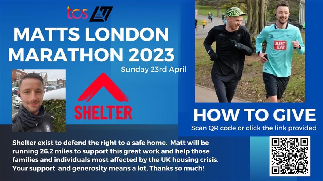 Matthew Atkins is fundraising for Shelter